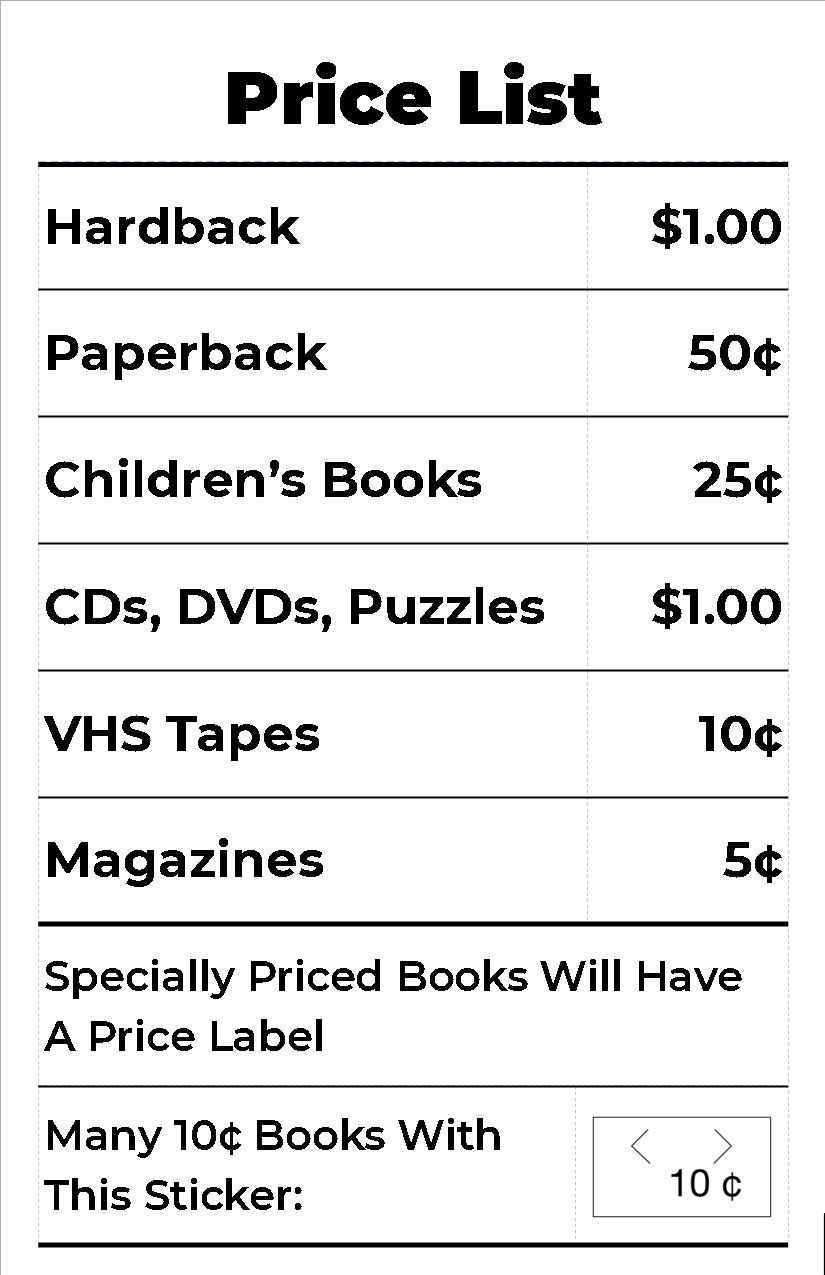 Bookstore - Friends of the JTPL